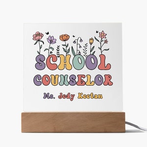 School Counselor Desk Sign,guidance Counselor Office Decor,personalized ...