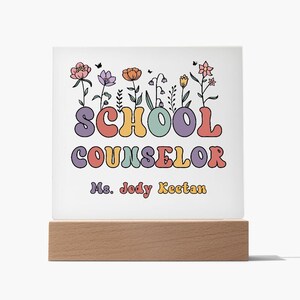 School Counselor Desk Sign,guidance Counselor Office Decor,personalized ...