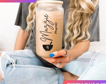 Pharmacy Technician Gift, Pharmacy Technicians Personalized Ice Coffee ...