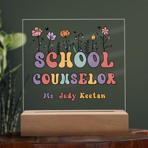 School Counselor Desk Sign,guidance Counselor Office Decor,personalized ...