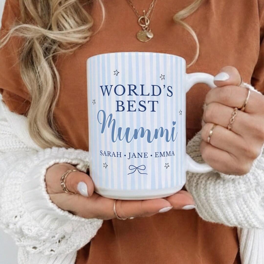 World’s Best Mummi Personalized Coffee Mug, New Mummi Gift, First ...