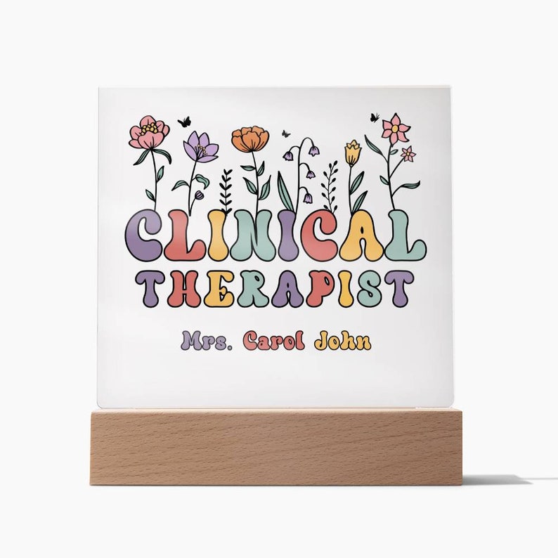 Clinical Therapist Gift Acrylic Plaque Licensed Professional Counselor ...