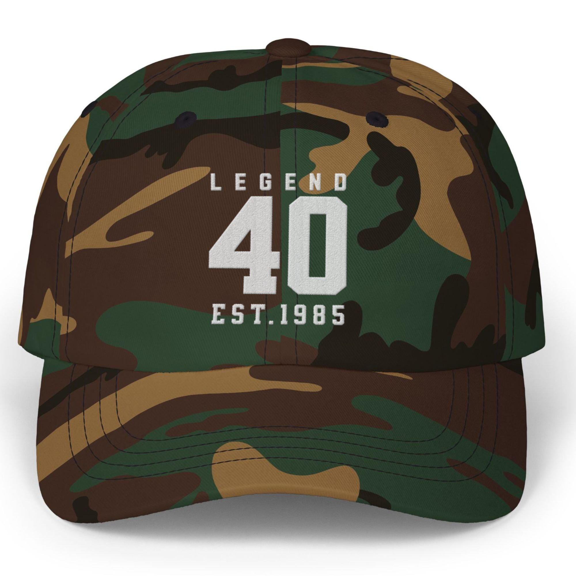 40th Birthday Embroidered Hat, Est. 1985 Baseball Cap, Fortieth ...