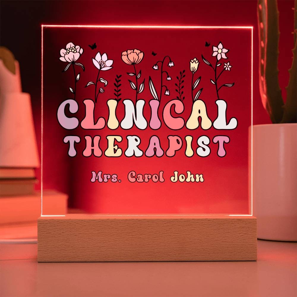 Clinical Therapist Gift Acrylic Plaque Licensed Professional Counselor ...