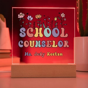 School Counselor Desk Sign,guidance Counselor Office Decor,personalized ...