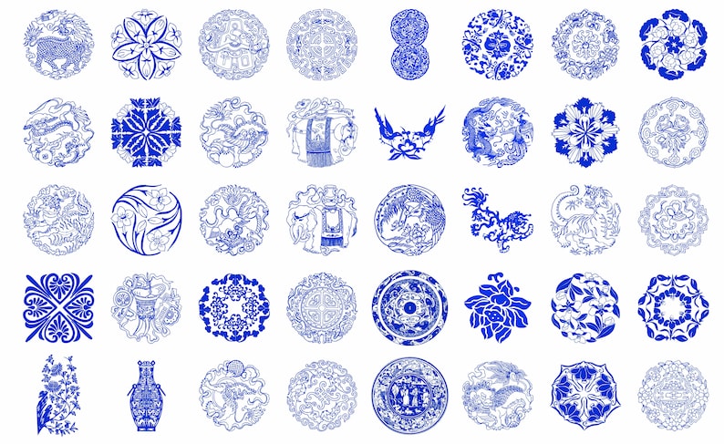 100chinese Pattern Png Chinese Style Pattern Svg,|t-shirts Decal Gift ...