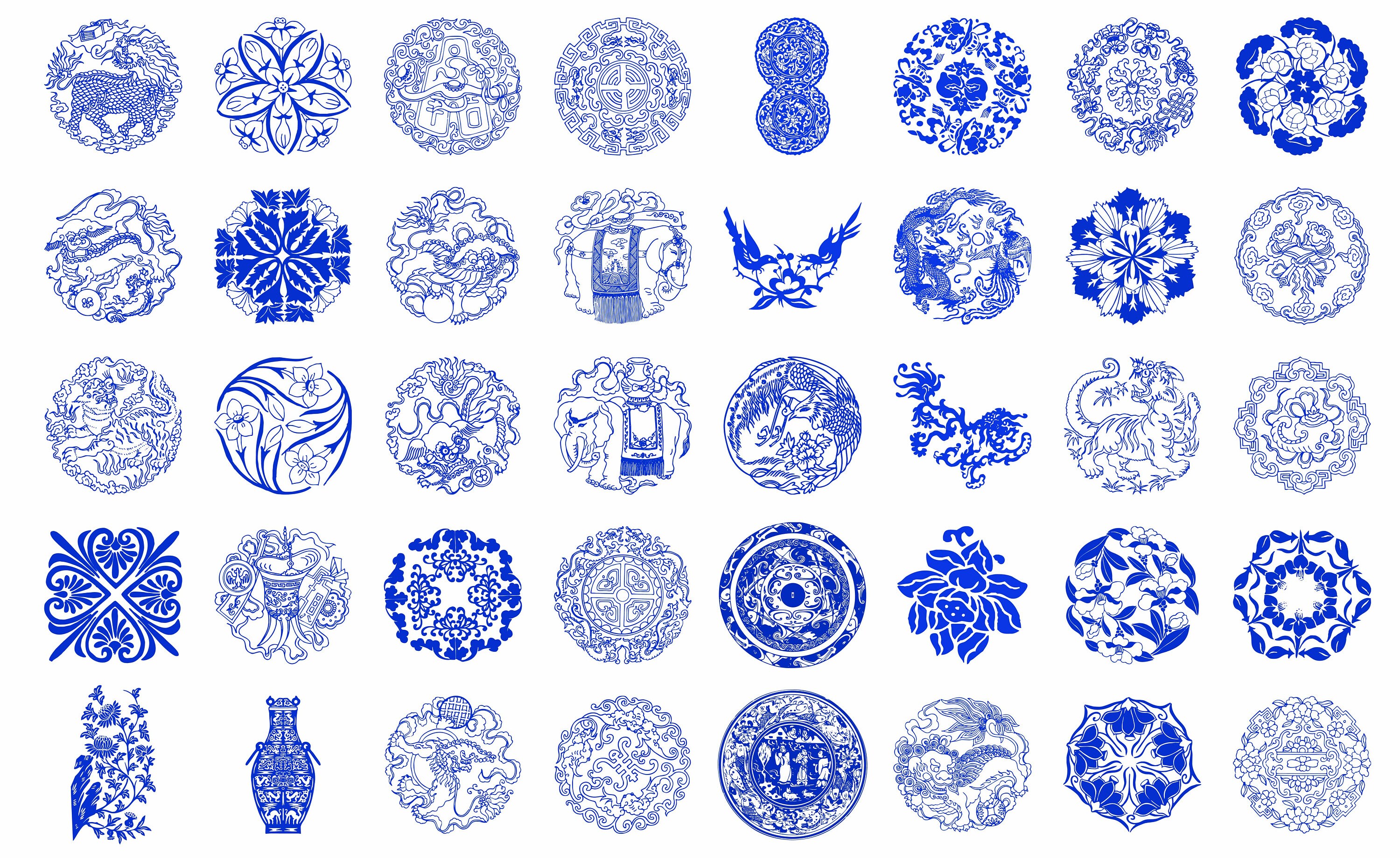 100chinese Pattern Png Chinese Style Pattern Svg,|t-shirts Decal Gift ...