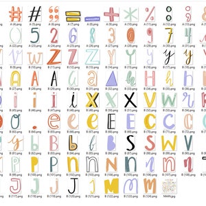 Unleash Your Creativity With Doodle Font Clipart – It's Like a Box of ...