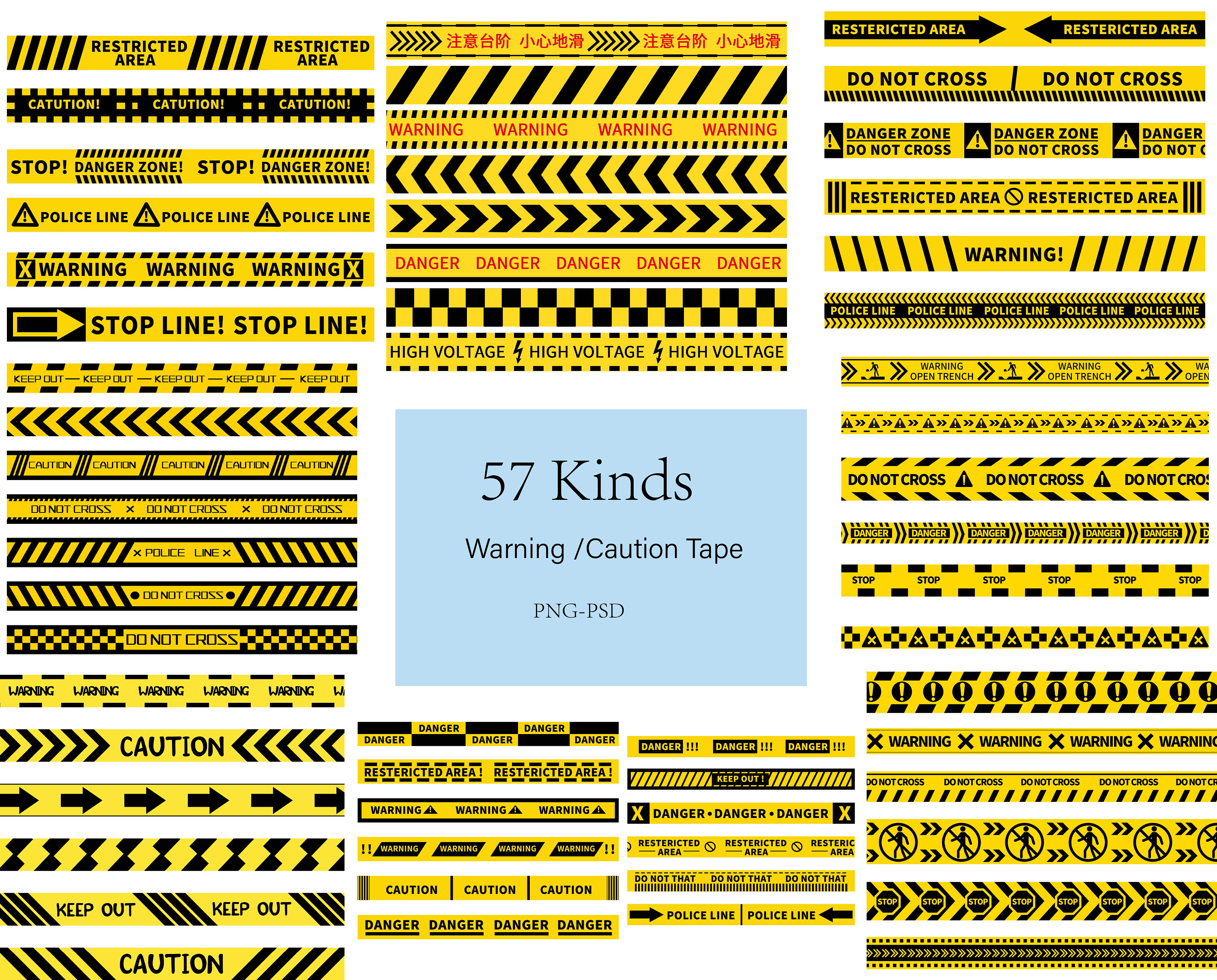 57caution Tape PNG Clipart: Crime Scene, Warning Designs (digital ...