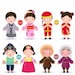 28asian Children Clipart: Cultural Diversity Illustrations (digital ...
