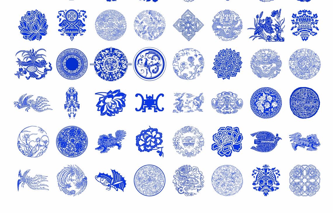 103kinds Chinese Pattern Png Chinese Style Pattern Bundle,|t-shirts ...