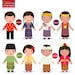 28asian Children Clipart: Cultural Diversity Illustrations (digital ...