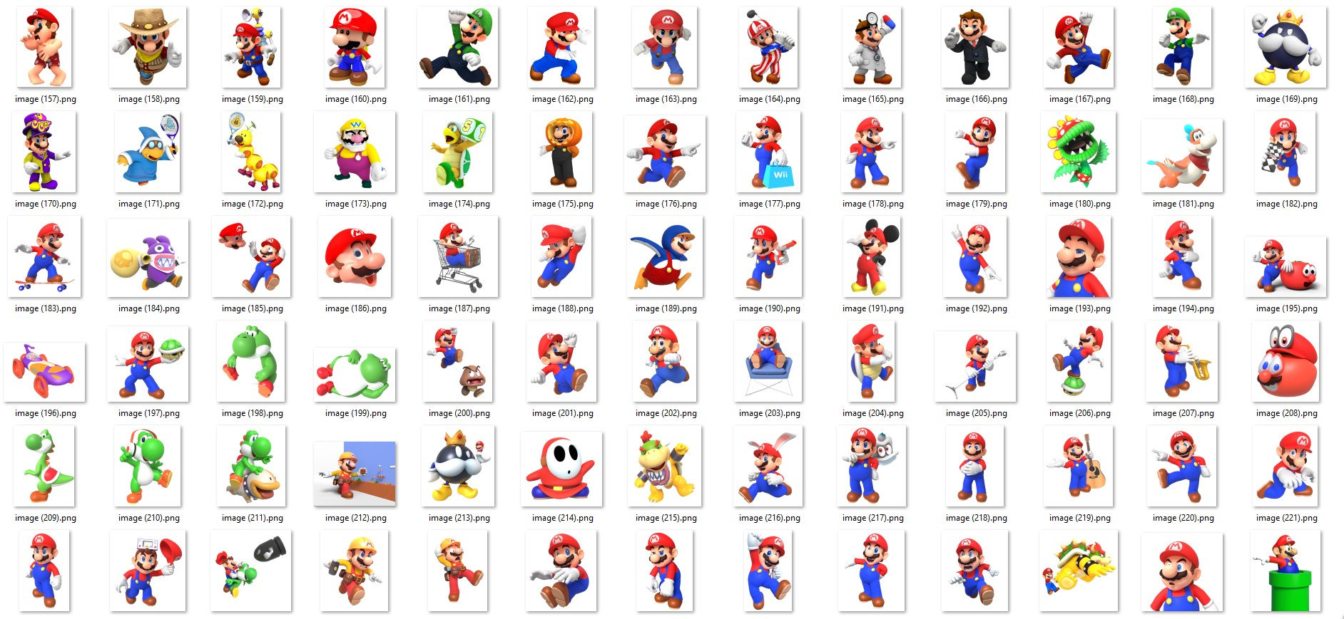 354-mario PNG, Mario Clipart Bundle, Super Mario Bros PNG Instant ...