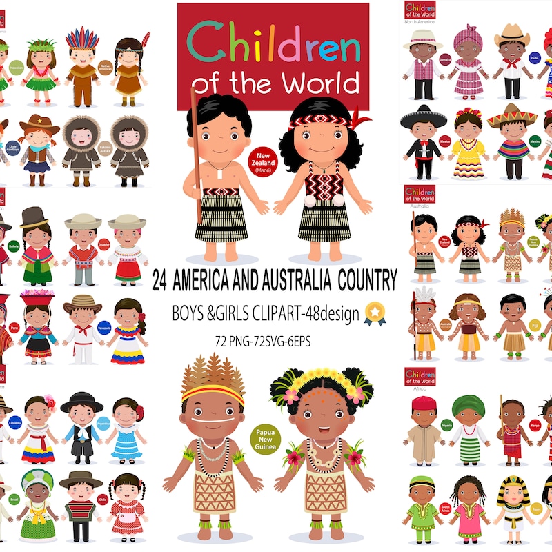 Tarjetas multiculturales - Etsy México