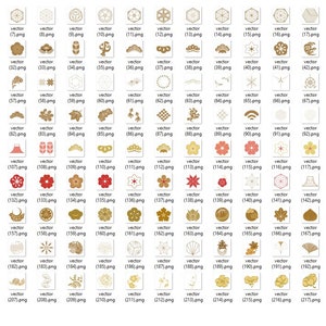220japanese Art Vector Graphics: Asian Symbols, Icons (PNG, AI) - Etsy