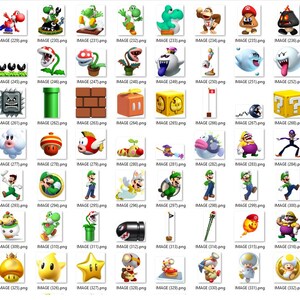 400 Mario PNG Clipart Bundle: Super Mario Bros (digital Download) - Etsy