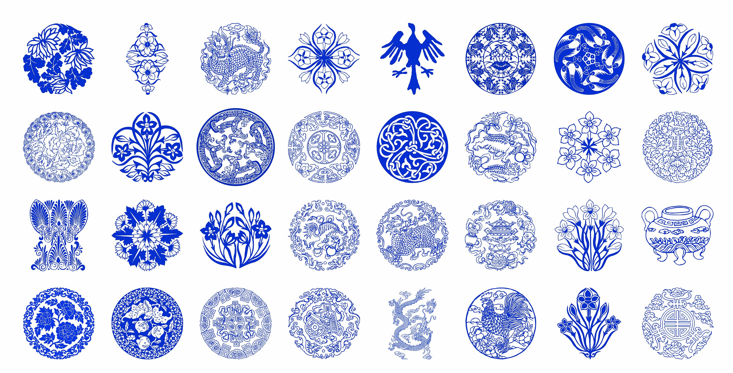 100chinese Pattern Png Chinese Style Pattern Svg,|t-shirts Decal Gift ...