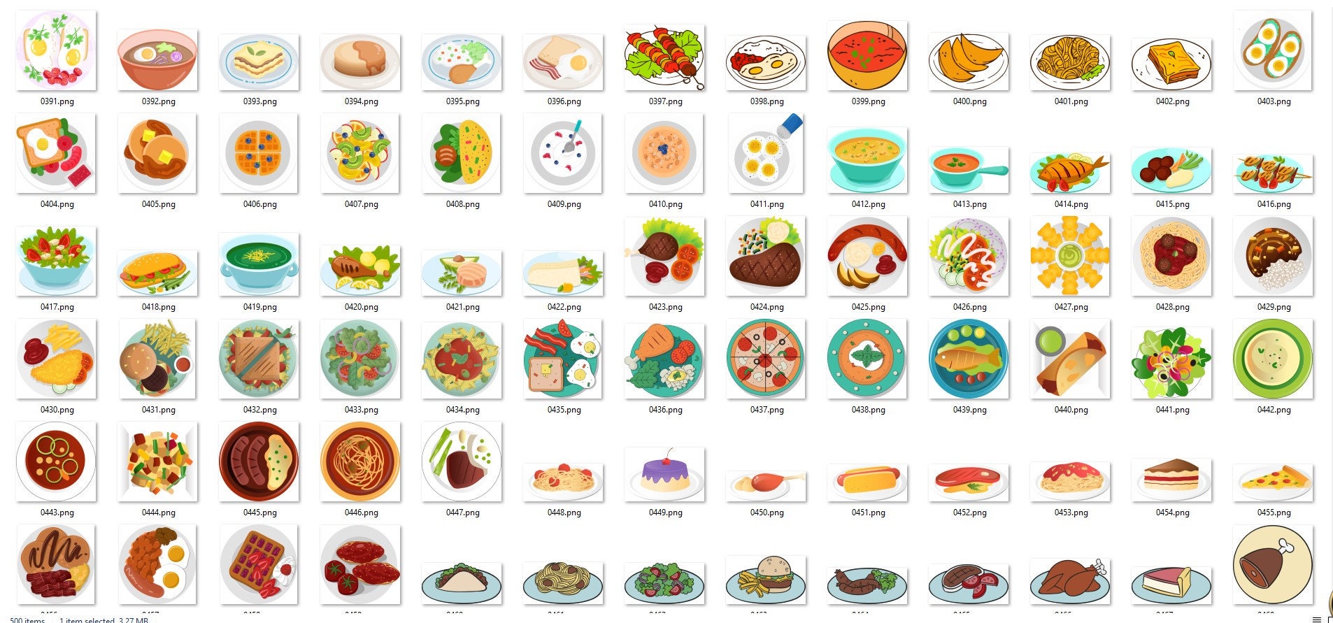 500png-food Clipart/food of the World PNG/ Mega Food PNG Bundle - Etsy