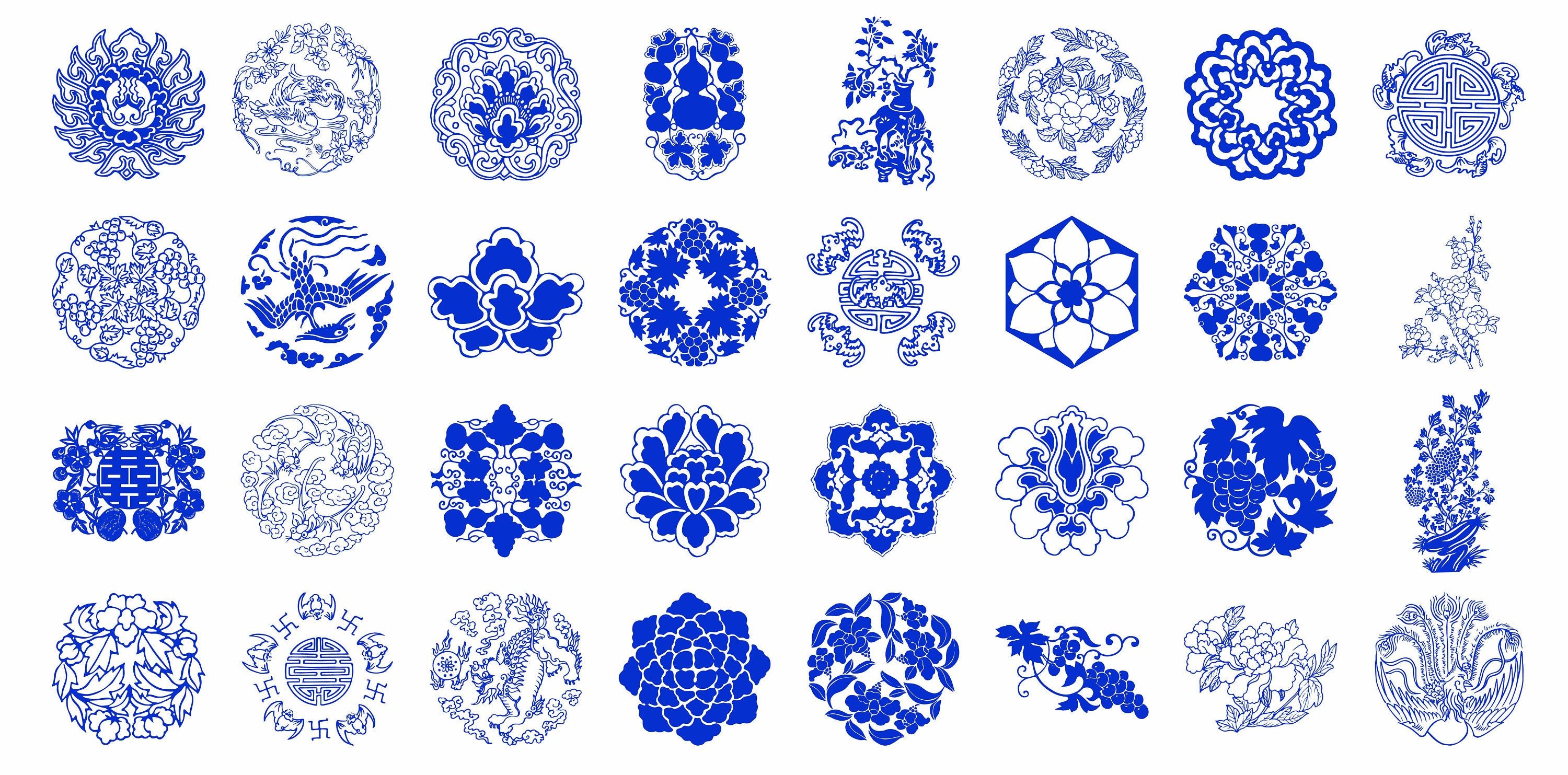 103kinds Chinese Pattern Png Chinese Style Pattern Bundle,|t-shirts ...