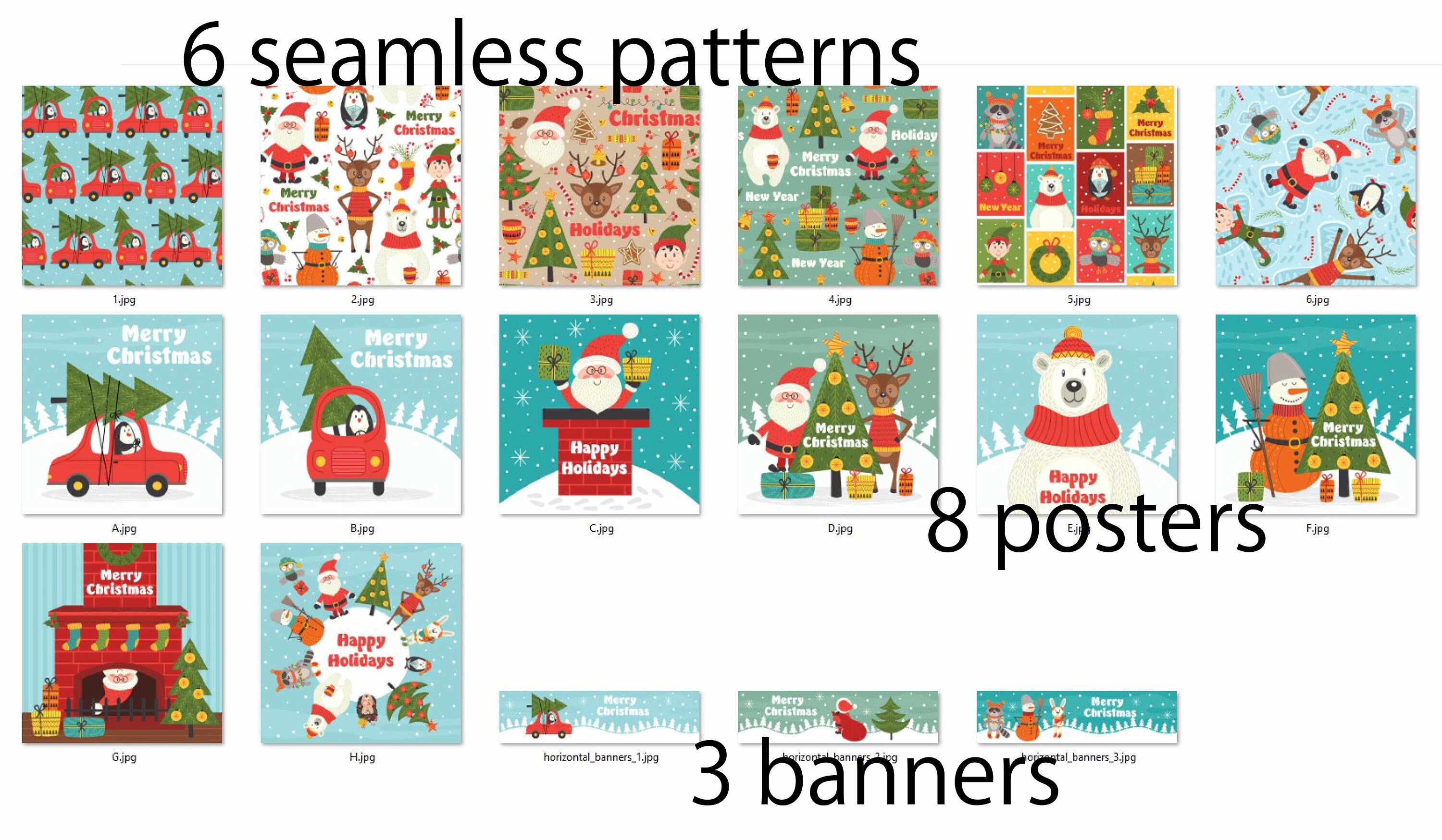 61christmas Clipart Set, Holiday Clipart, Cute Christmas Clip Art ...
