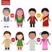 28asian Children Clipart: Cultural Diversity Illustrations (digital ...