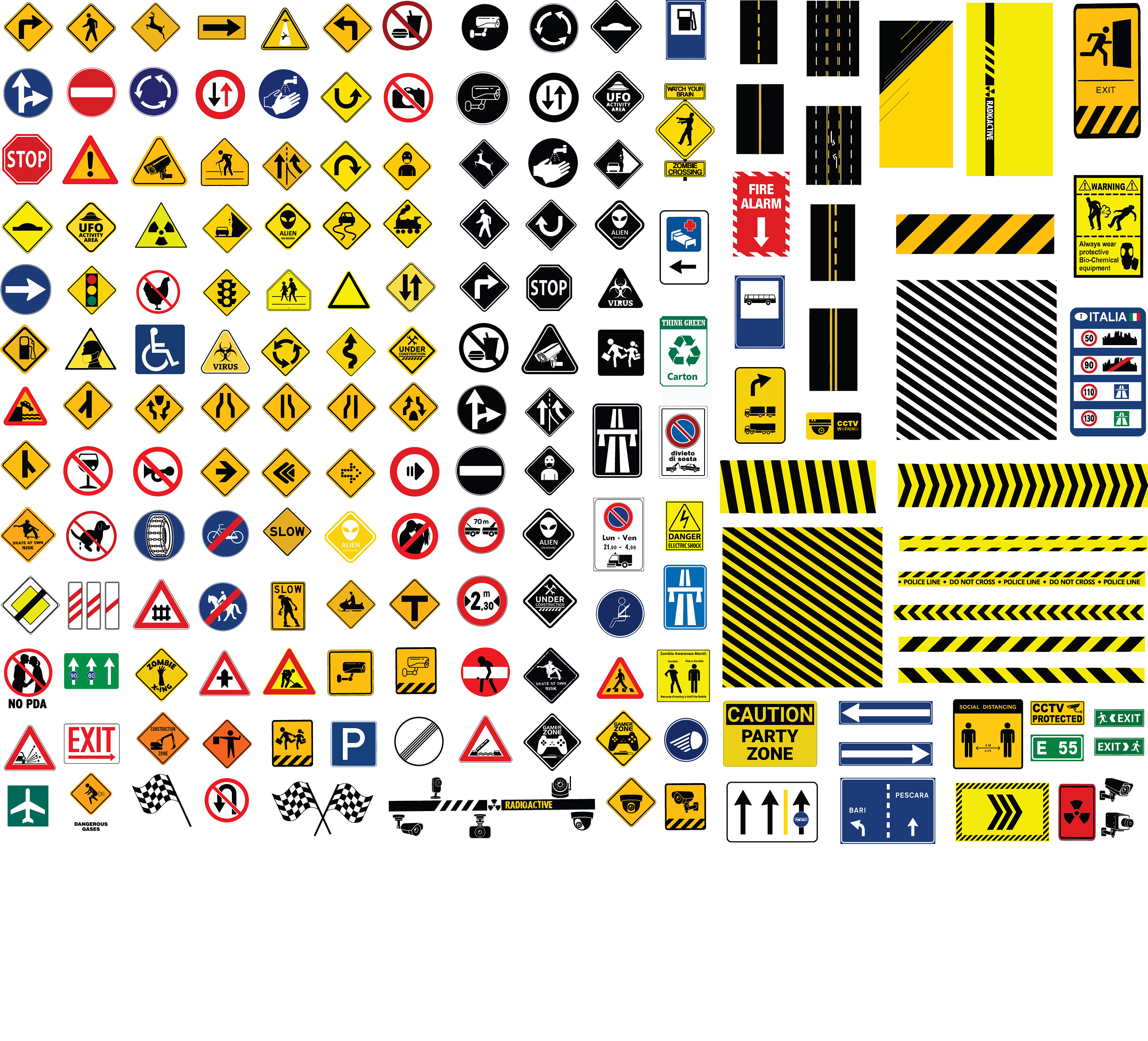 160png-traffic Signs PNG Bundle, Traffic Signs, Traffic, Road Sign ...