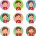 Expressive Children's Emotions Clipart Collection -54 Kids Emotion - Etsy