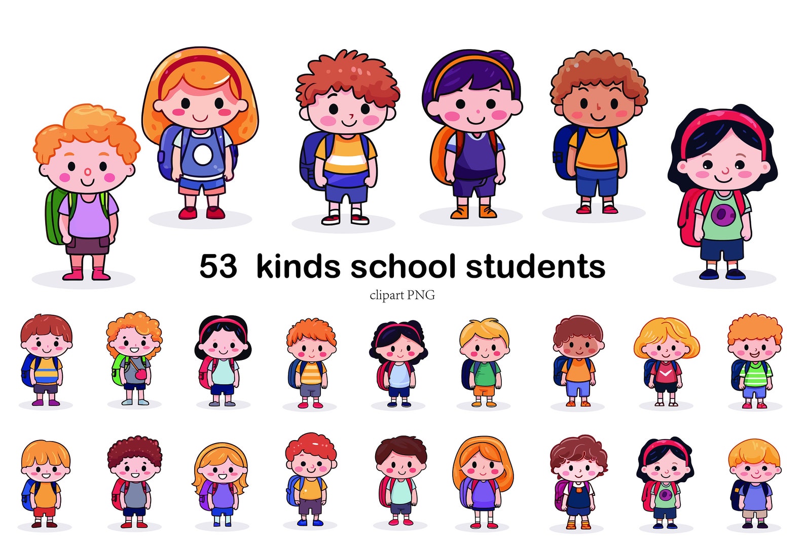 Cheerful Back to School: 53 Vibrant Images of Elementary Students PNG ...