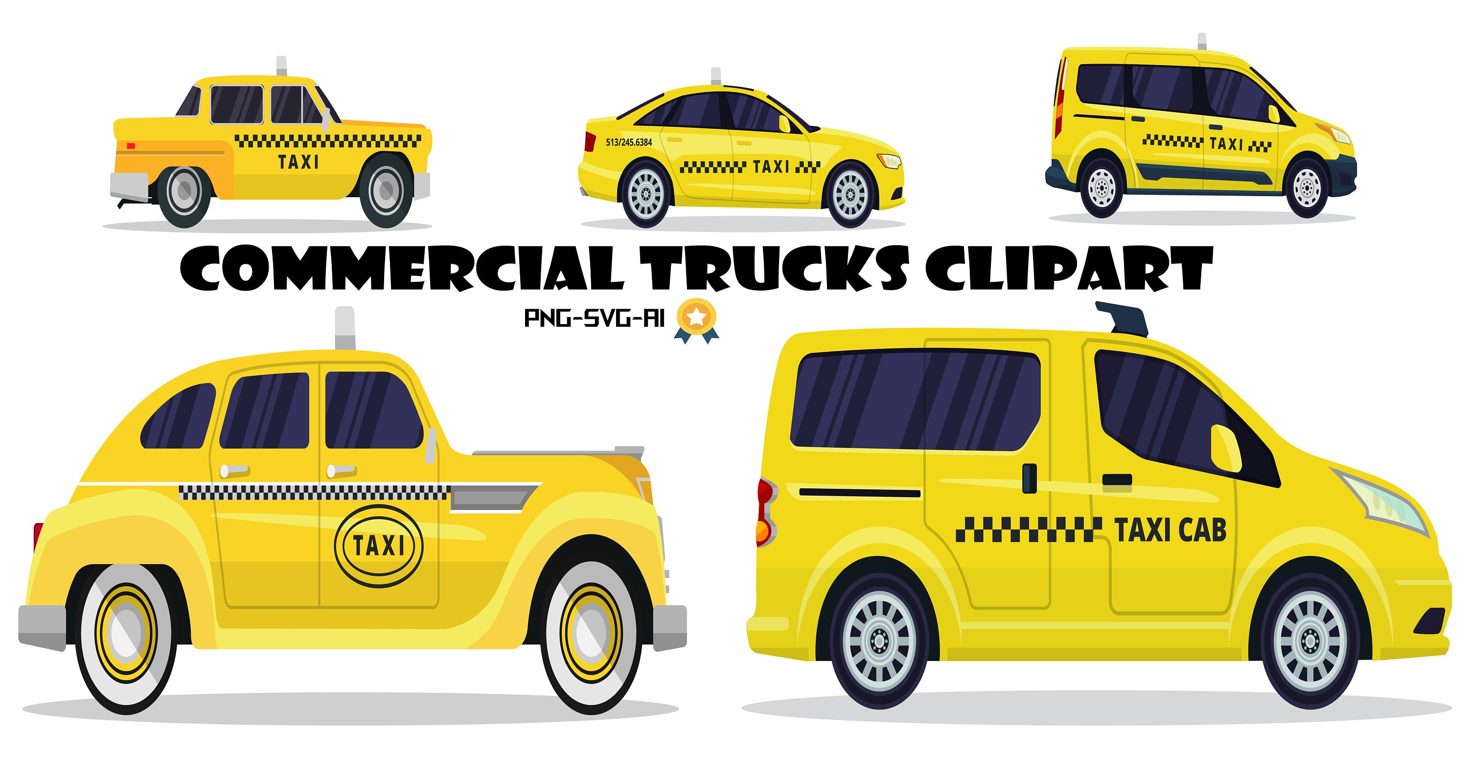 35kind-commercial Truck Clipart/ Truck Vector Graphics，commercial ...