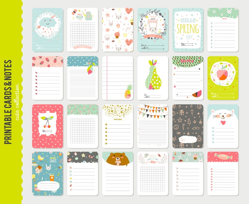 Cute Digital Planner Stickers - 117 PNG Graphics (goodnotes, Onenote ...