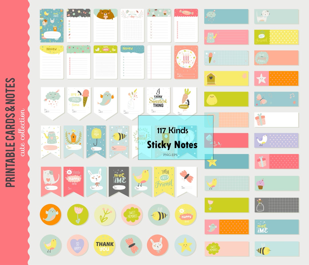 117 Digital Stickers Pack - Pre-cropped Goodnotes Onenote Xodo ...