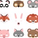 88animal Face Mask Clipart Png-svg.enchanting Mask Illustrations ...