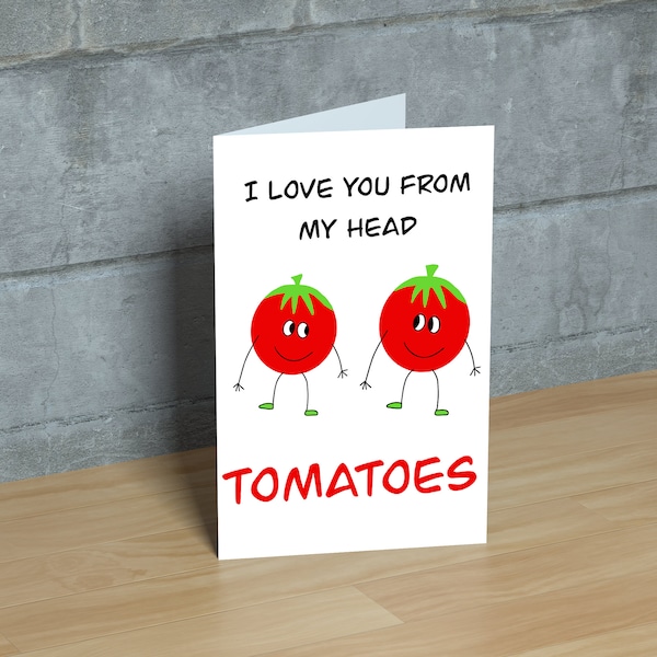 Printable Tomato Card - Etsy