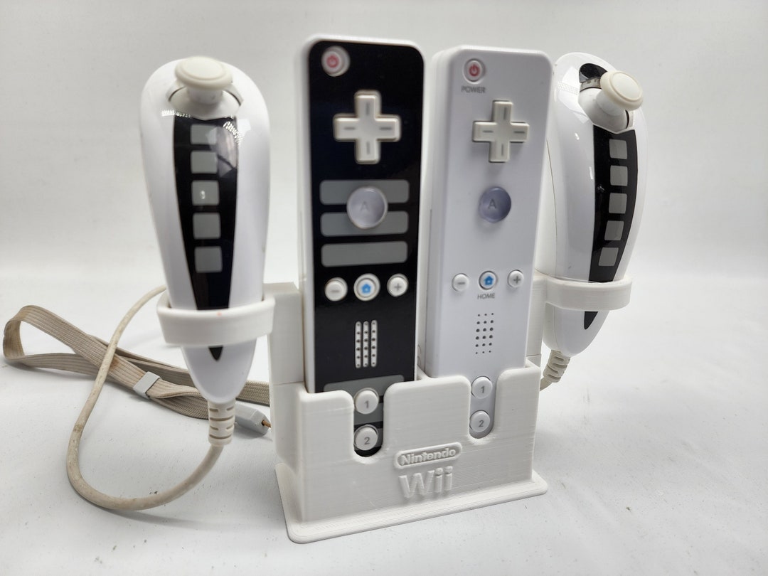 Wall-mountable Wii Remote & Nunchuck Display Stand - Etsy