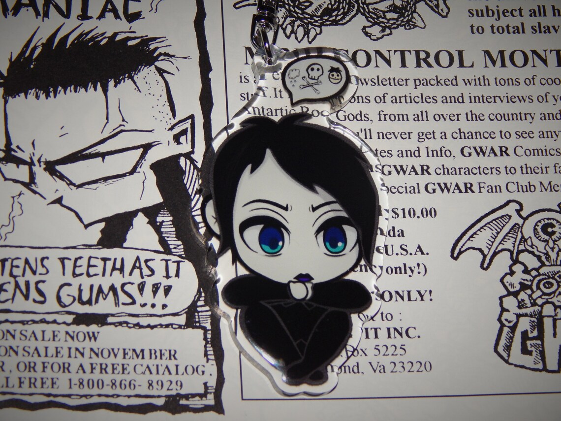 South Park Goth Kids Vamp Kids Acrylic Charms - Etsy