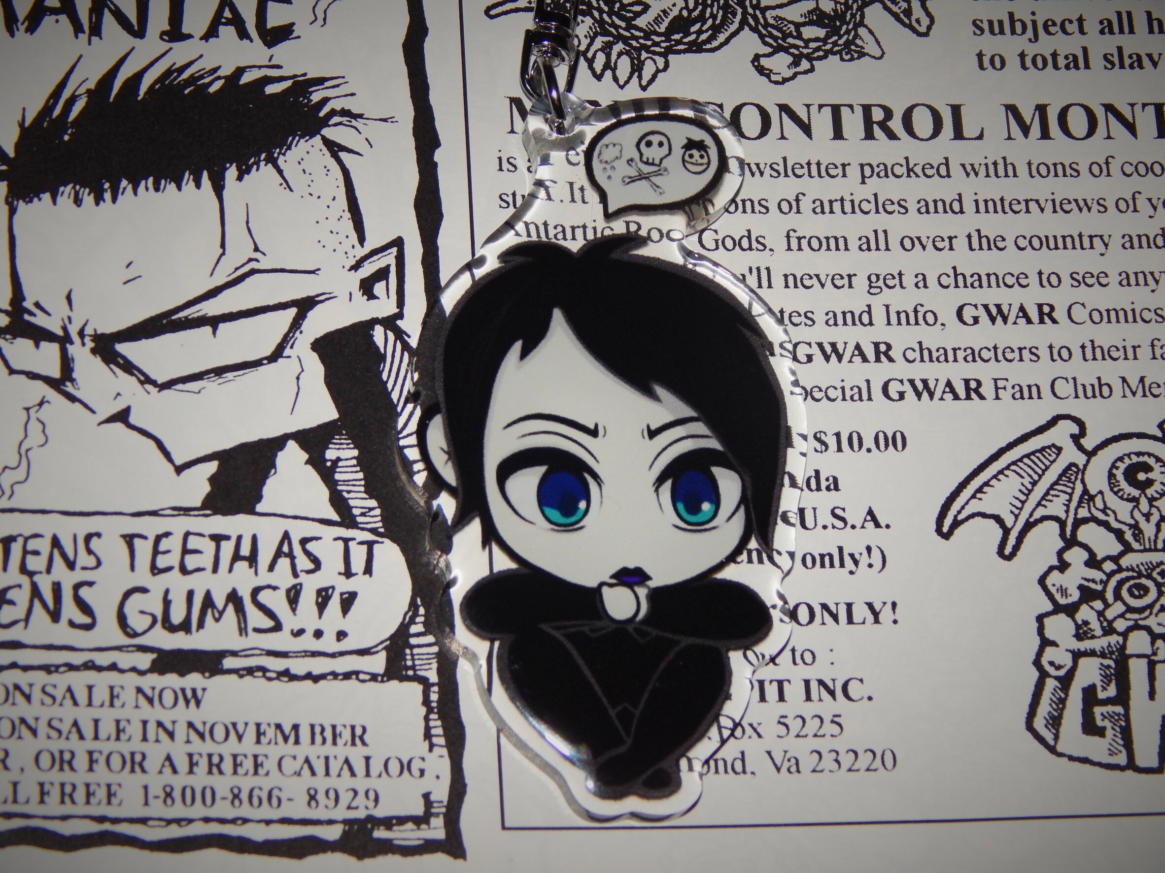 South Park Goth Kids Vamp Kids Acrylic Charms - Etsy