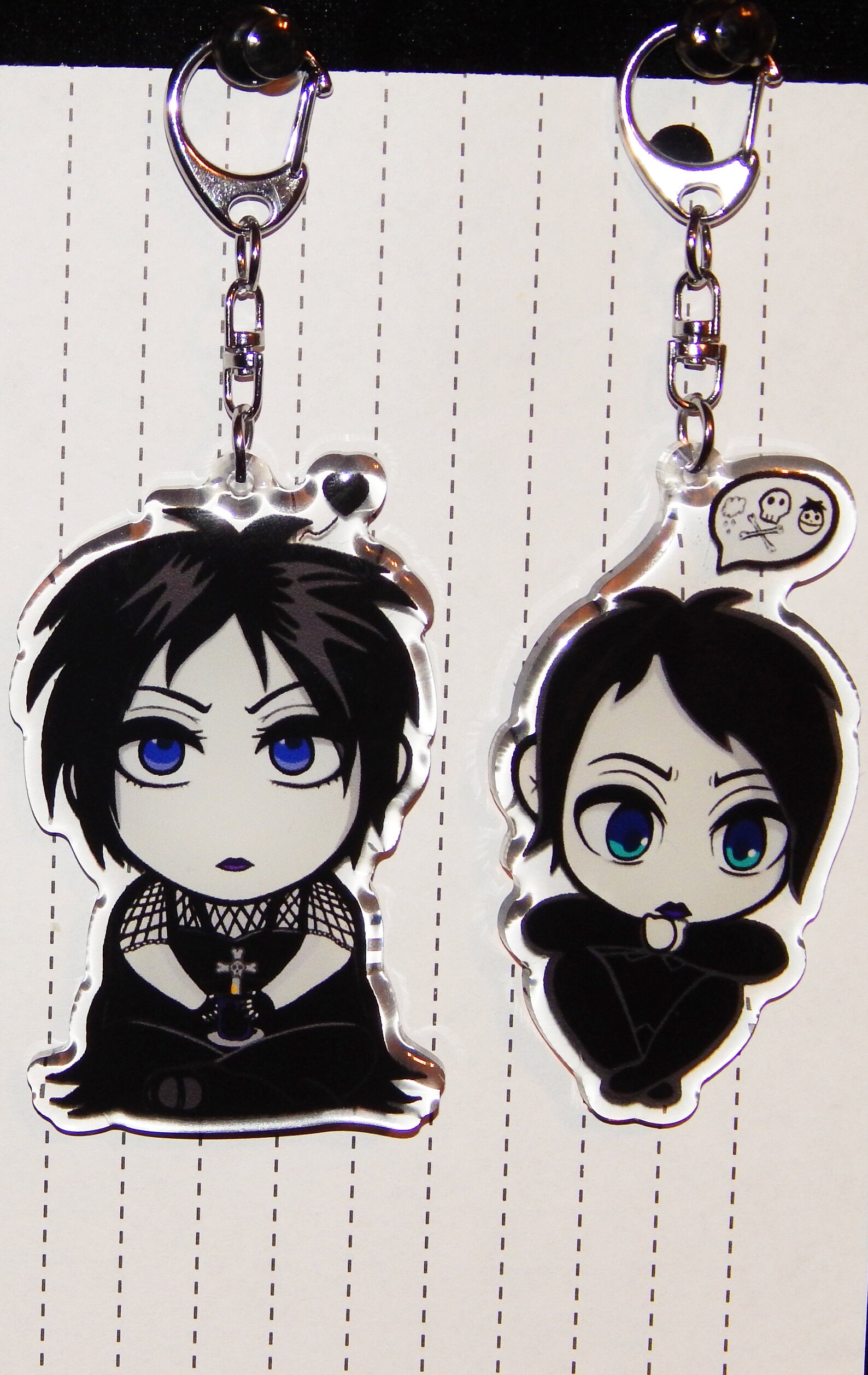 South Park Goth Kids Vamp Kids Acrylic Charms - Etsy