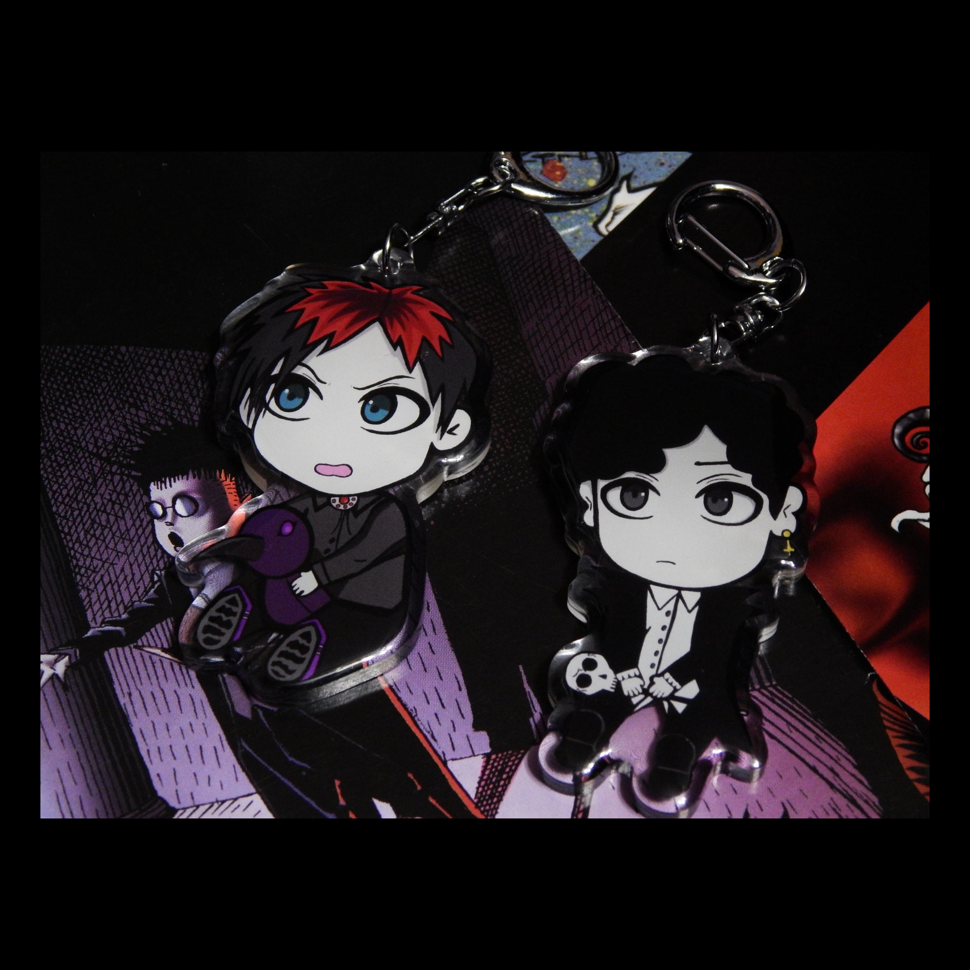 South Park Goth Kids Vamp Kids Acrylic Charms - Etsy Australia