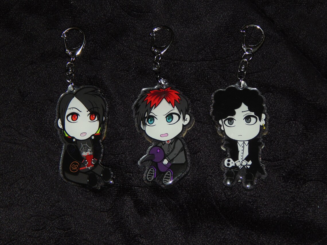 South Park Goth Kids Vamp Kids Acrylic Charms - Etsy