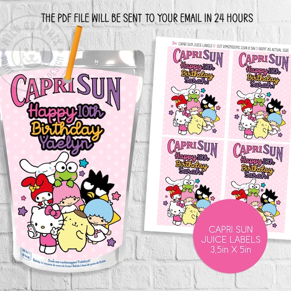 Capri Sun Label - Etsy