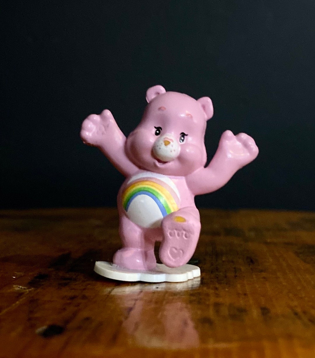 Cheer Care Bear Purple Cheer Care Bear Standing Figurine 80s - Etsy