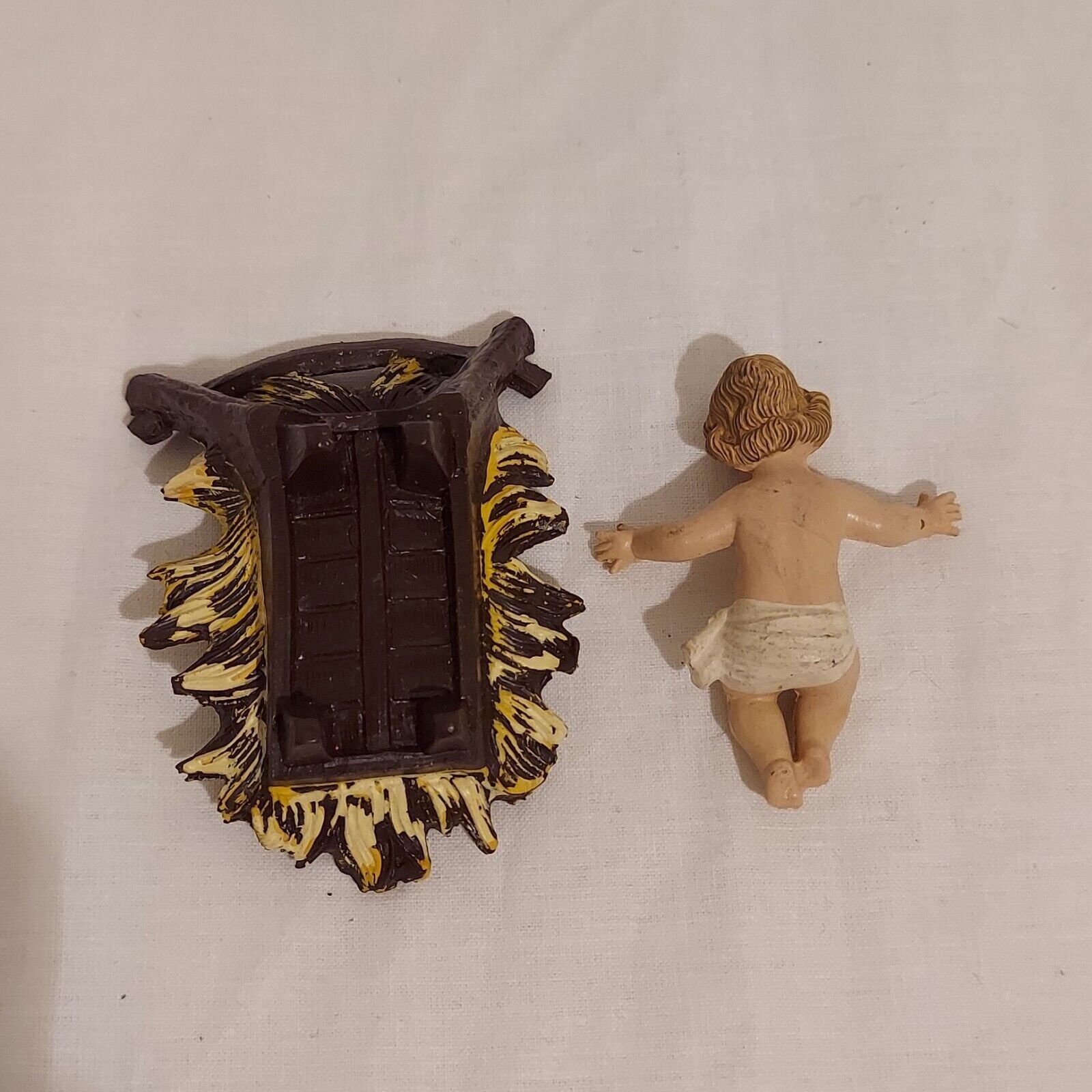 Jesus Mary Joseph Manger 4 in Fontanini Nativity Depose Italy Painted ...