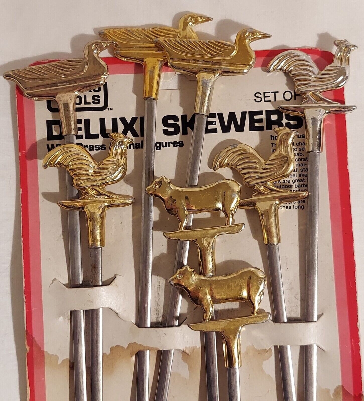 Brass Animal Skewers Cook's Tools Taiwan 1983 Set of 8 - Etsy