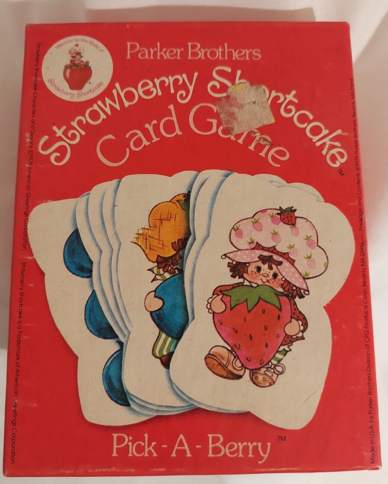 Strawberry Shortcake Pick A Berry Card Game Unpunched Shaped Cards Vintage 1979 - Etsy