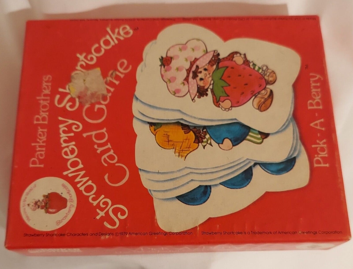 Strawberry Shortcake Pick A Berry Card Game Unpunched Shaped Cards ...