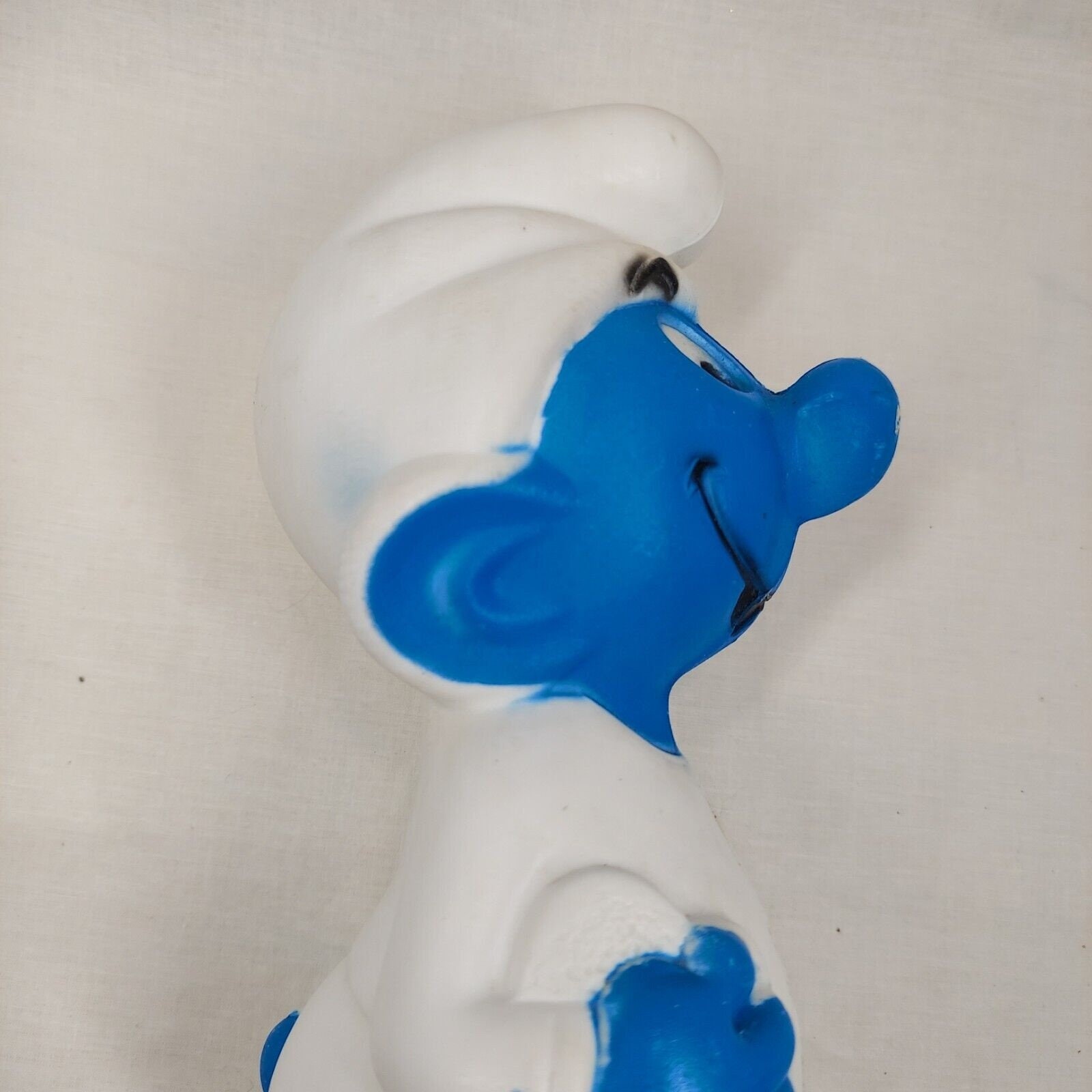 Smurf Blow Mold Plastic Coin Money Piggy Bank Peyo 1982 A J - Etsy