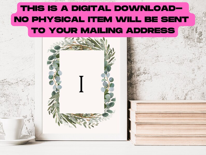 Eucalyptus Boho Aesthetic Wedding Table Numbers Digital Download ...