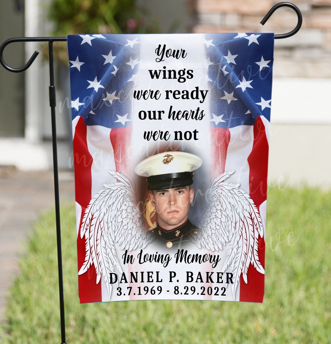 Veteran in Memory of Garden Flag Sublimation Design 12x18 PNG ...