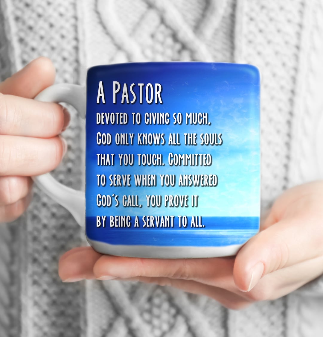 Pastor Mug Wrap Design, PNG Sublimation, Lighthouse Inspirational ...