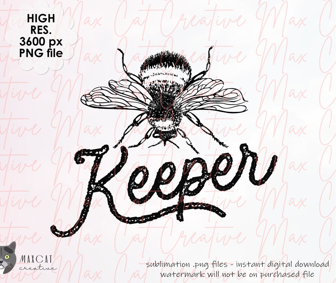Bee Keeper PNG Sublimation Design, Beekeeping Gift for Shirts, Hats ...